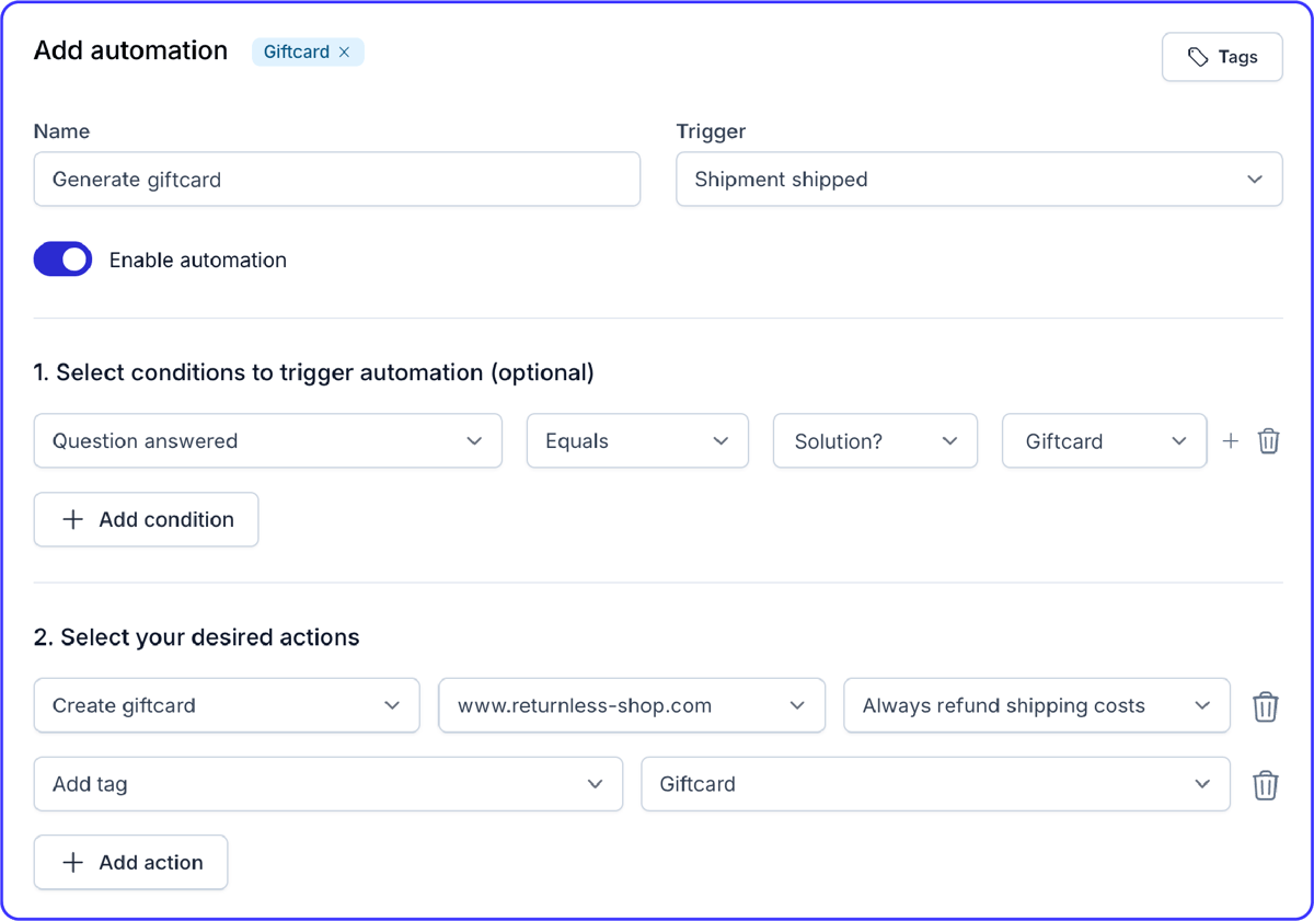 6 powerful examples of automations | Returnless