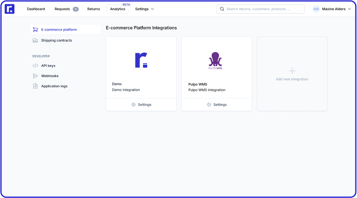 Returns process for Pulpo WMS | Returnless