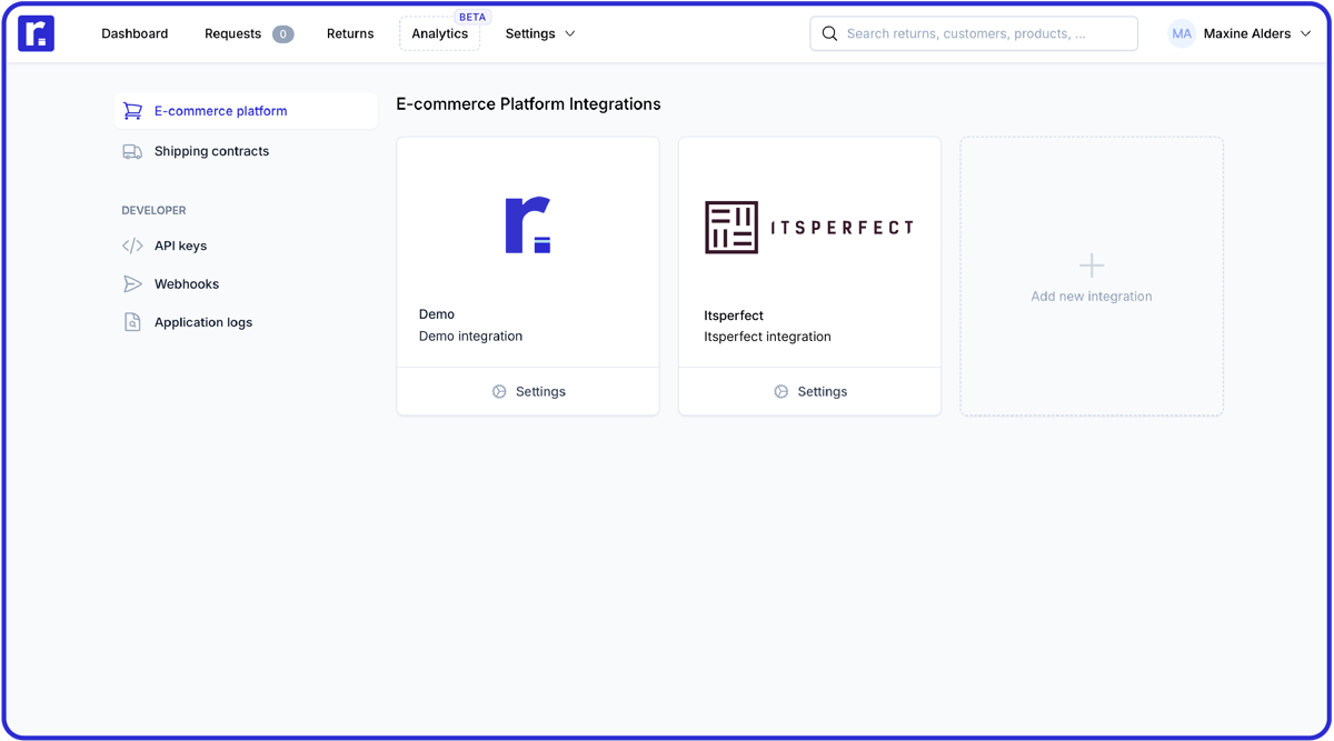 Return process for ItsPerfect | Returnless