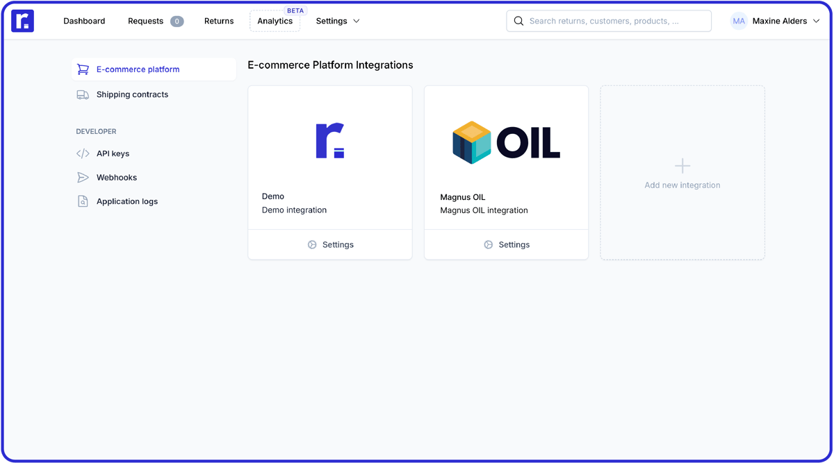Returns process for Magnus OIL | Returnless